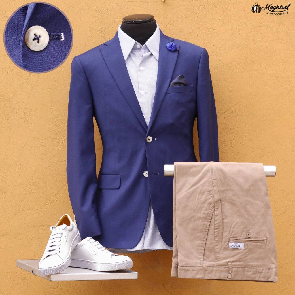 Saco Sport Azul Canard – Magistral Confecciones