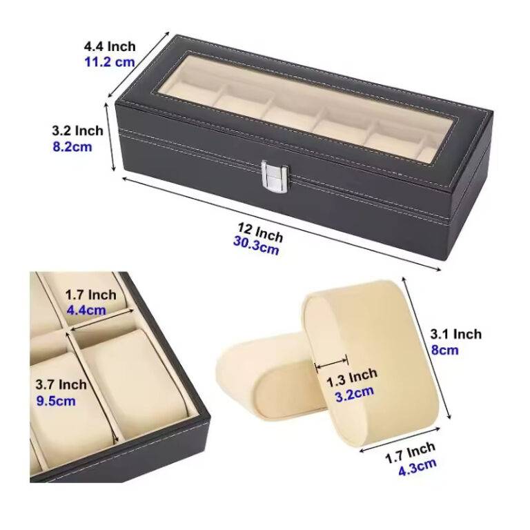 Caja Organizadora para 6 Relojes de Cuero – Magistral Confecciones